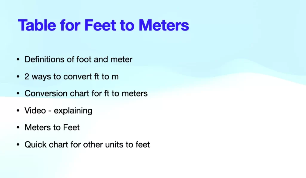 Ways To Convert Feet To Meters Ways To Convert Feet To Meters